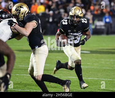 Colorado Buffaloes running back Jarek Broussard (23) carries the ball ...
