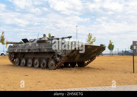 BMP-1 Soviet amphibious tracked infantry fighting vehicle used as ...