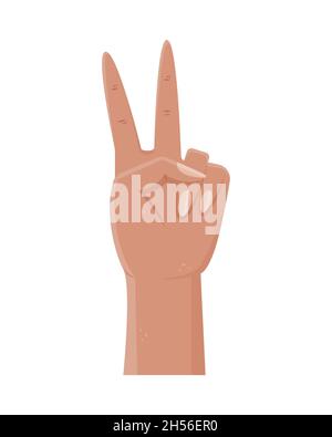 Hand gestures flat vector illustration set Stock Vector Image & Art - Alamy