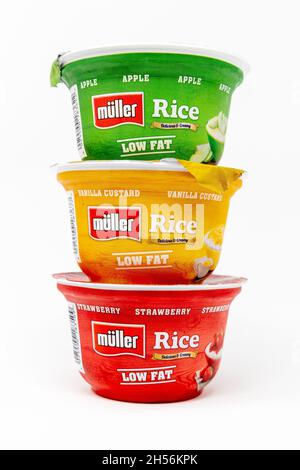 Muller Rice Assorted Flavours Stock Photo - Alamy