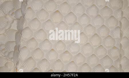 Beauty sculpture made of white shells glued together Stock Photo - Alamy