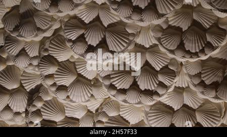 Beauty sculpture made of white shells glued together Stock Photo - Alamy