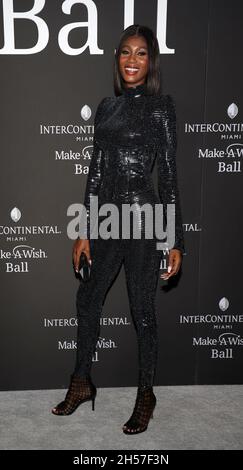 MIAMI, FL- NOV 6: Model/Actress Kiki Barth is seen at the silver carpet ...