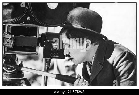 Charlie Chaplin behind the camera Stock Photo - Alamy