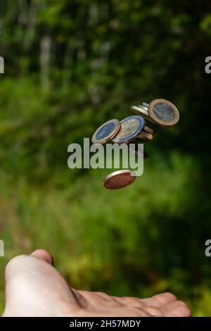 Its raining coins Stock Photo - Alamy