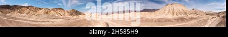 Panoramic view from Twenty Mule Tean Canyon in the Death Valley, USA ...