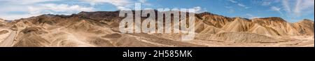 Panoramic view from Twenty Mule Tean Canyon in the Death Valley, USA ...