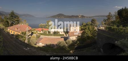 Lago Maggiore seen from Arona, Italy Stock Photo - Alamy