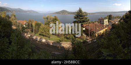 Lago Maggiore seen from Arona, Italy Stock Photo - Alamy