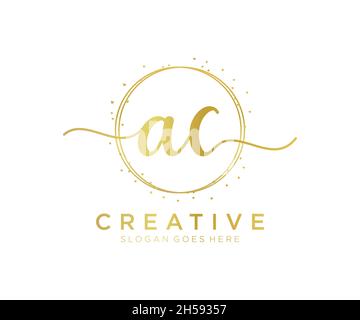 AC feminine logo. Usable for Nature, Salon, Spa, Cosmetic and Beauty ...