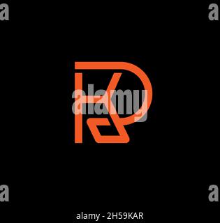 creative letter RK logo design vector template Stock Vector Image & Art ...