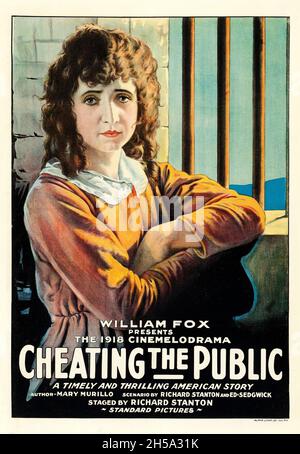 Vintage movie poster: Cheating the Public (Fox, 1918). Three Sheet film ...