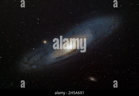 The Andromeda Galaxy - Messier object number 31 (M31), along with M32 ...