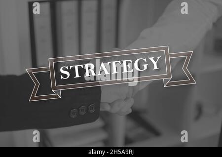 Strategy concept illustrated by a picture on background Stock Photo - Alamy