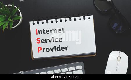 ISP Internet Service Provider acronym on colorful sticky notes Stock ...