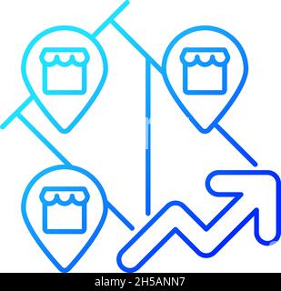 Business expansion gradient linear vector icon Stock Vector Image & Art ...