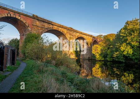 Yarm Railway Viaduct is 2,280 feet long, 65 feet high and has 43 spans ...