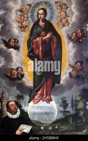 Inmaculada con Miguel del Cid 1619 by Francisco Pacheco Stock Photo - Alamy