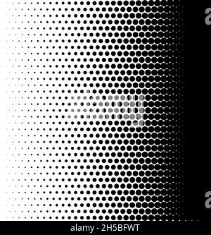 Honeycomb Halftone Fade Gradient Background. Halftone Pattern hexagon vector structure design ...