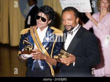 Quincy Jones 1984 Credit: Ralph Dominguez/MediaPunch Stock Photo - Alamy