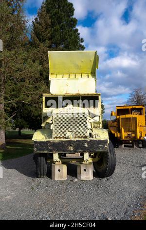 Euclid R-15 Dump Truck, display of earthmoving machinery used in dam ...