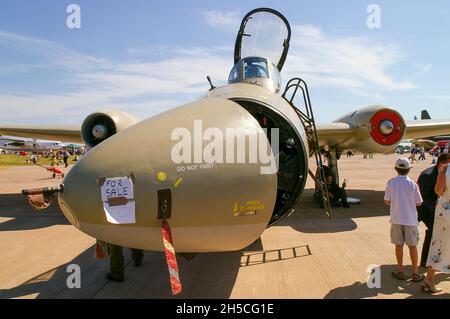 RAF Short Canberra PR9 XH135 vintage classic jet plane on display at ...