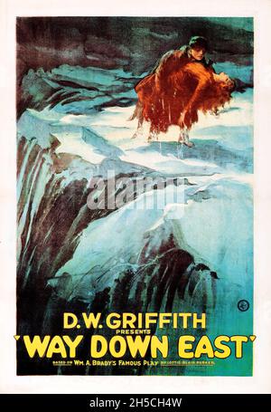 Way Down East (1920) - Movie Poster Stock Photo - Alamy
