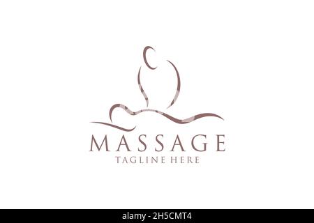Body massage logo, Body Spa Centre icon, massage parlour, spa, relax ...
