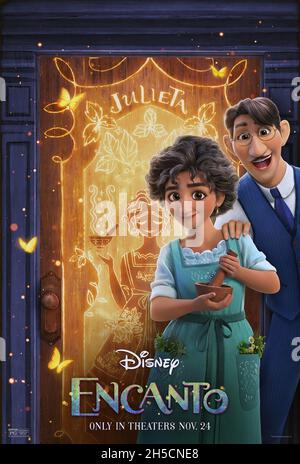 ENCANTO, advance poster, 2021. © Walt Disney Studios Motion Pictures ...