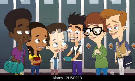 BIG MOUTH, Nick Birch (voice: Nick Kroll) surrounded by Tito the ...