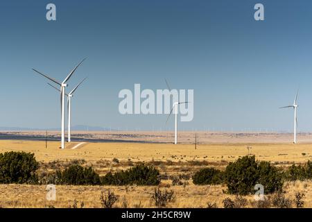 Wind Turbines in Pattern Energy's Western Spirit Wind Farm, Torrance ...