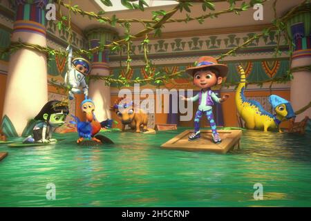 RIDLEY JONES, from left: Ridley Jones (voice: Iara Nemirovsky), Ismat ...