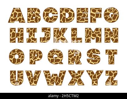 Leopard Print Letters Printable Poster