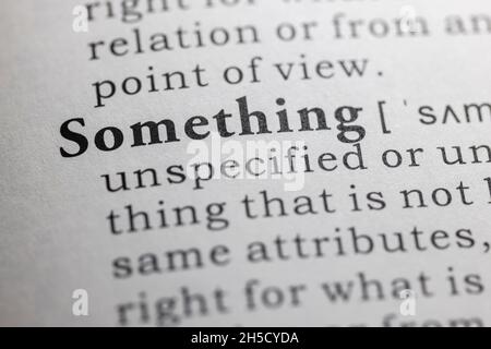 Fake Dictionary word, Dictionary definition of something Stock Photo ...