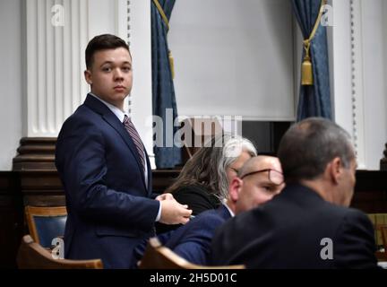 Kenosha, Wisconsin, USA. 8th Nov, 2021. Defense attorney COREY ...