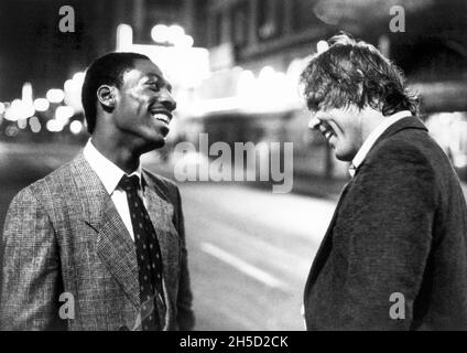 Eddie Murphy, Nick Nolte, on-set of the Film, "48 Hrs.", Paramount ...
