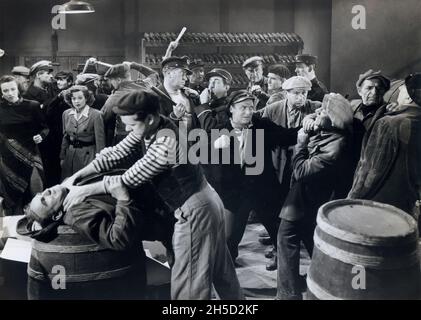 Renee Godfrey, Jackie Coogan, on-set of the Film, "French Leave ...