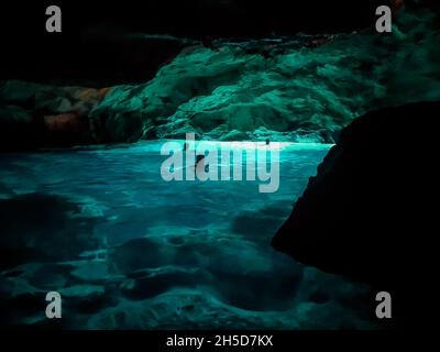the green cavo of marina di andrano, in puglia Stock Photo - Alamy
