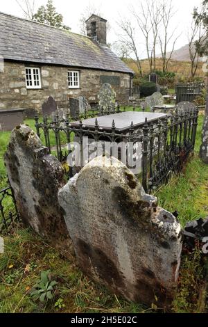 The 15th or 16th century St Julitta's Church, Capel Curig ...