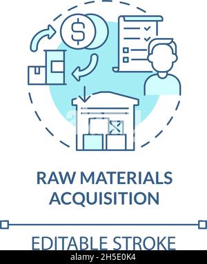 Raw materials acquisition concept icon Stock Vector Image & Art - Alamy
