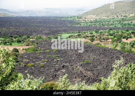 Volcanic geography landscape, Manisa province Stock Photo - Alamy