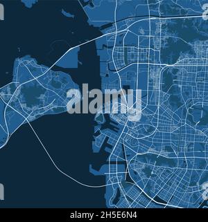 Incheon vector map. Detailed map of Incheon city administrative area ...