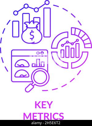 Key symbol icon - purple gradient outline, isolated - vector illustration Stock Vector Image ...