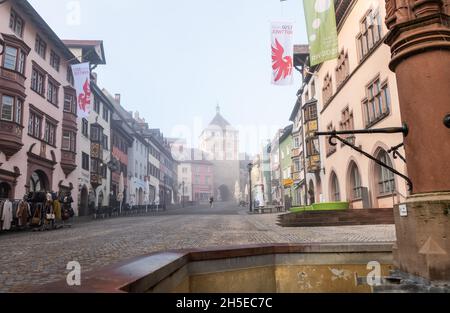 Rottweil, Germany. 09th Nov, 2021. A statue of a Rottweiler stands in ...