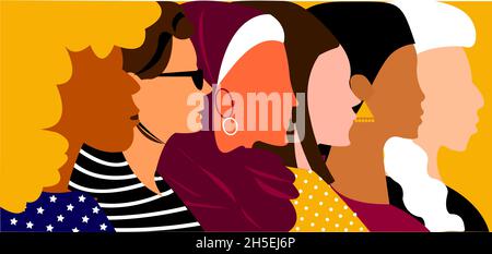 diversity and inclusion, group female Stock Vector Image & Art - Alamy