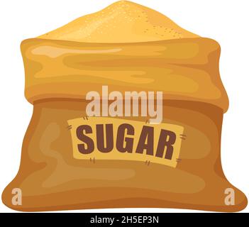 sweetener sugar bag cartoon vector illustration Stock Vector Image ...