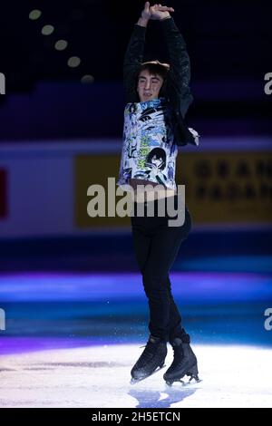 Gabriele Frangipani of Italy performs during the men's short program at ...