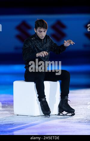 Gabriele Frangipani of Italy performs during the men's short program at ...
