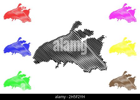 Arwal district (Bihar State, Magadh division, Republic of India) map ...