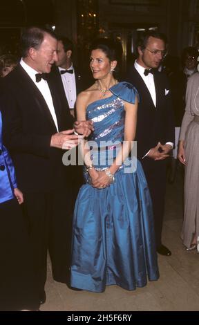 PEHR G GYLLENHAMMAR Chairman for Volvo car company with wife Christina ...
